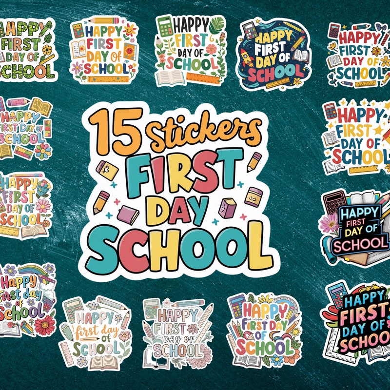 School Stickers - Etsy