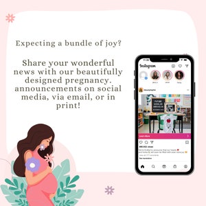 Teacher \ Pregnancy Announcement \ Digital Baby Announcement \ Gender ...