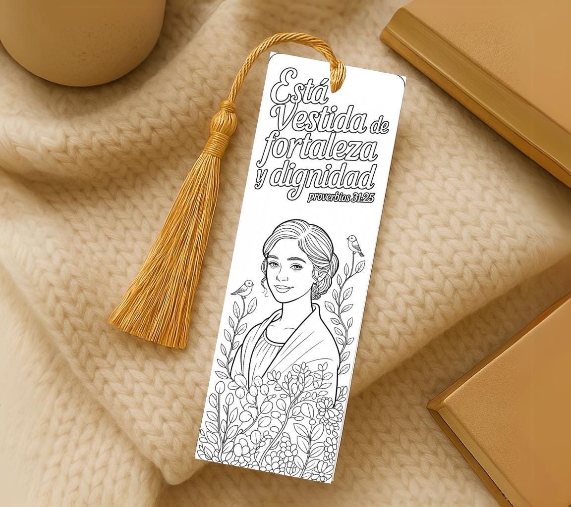 Spanish Christian Coloring Bookmarks: Bible Verse Printables (digital ...