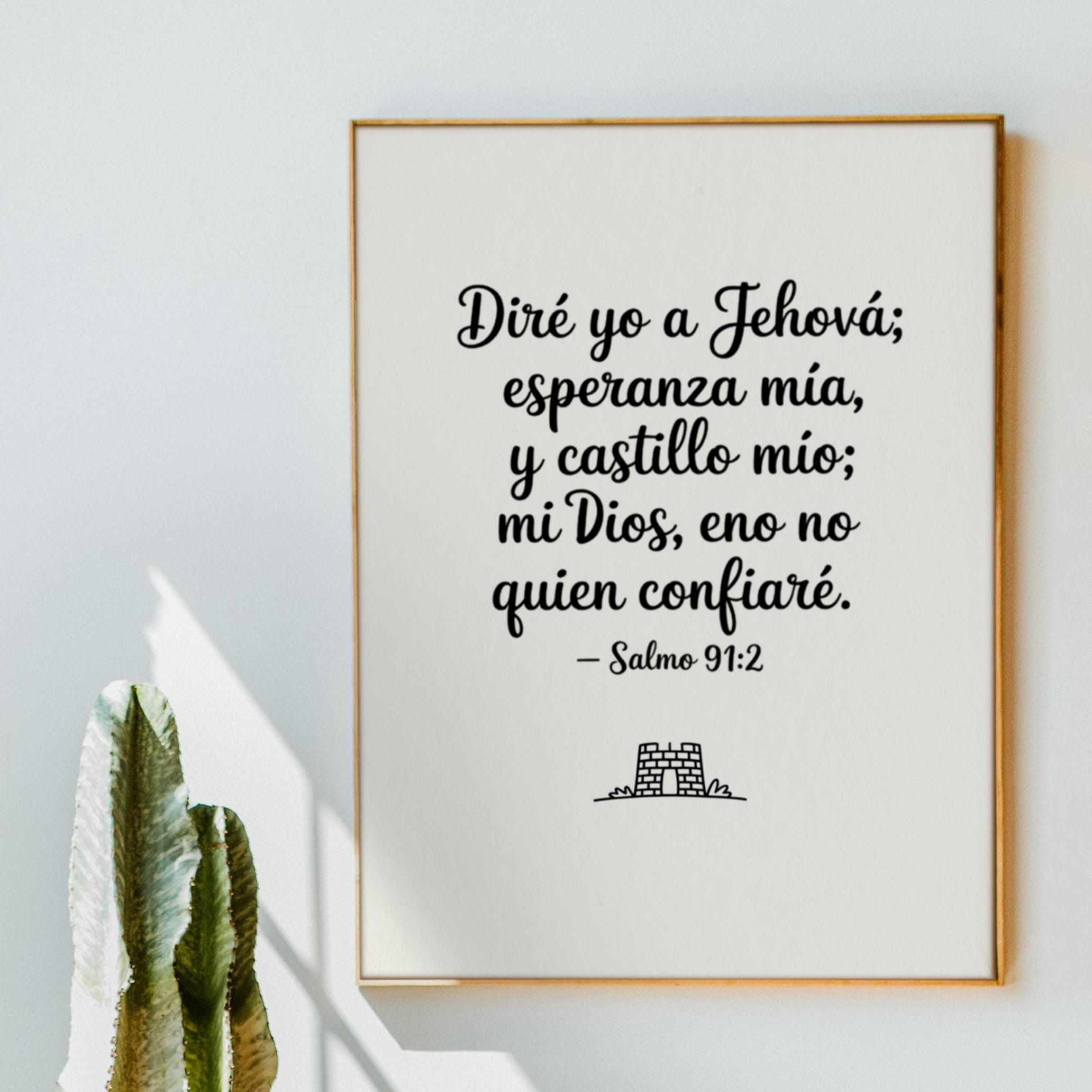 Psalm 91 Bible Verse Wall Art Set: Spanish Scripture Prints (digital Download) - Etsy
