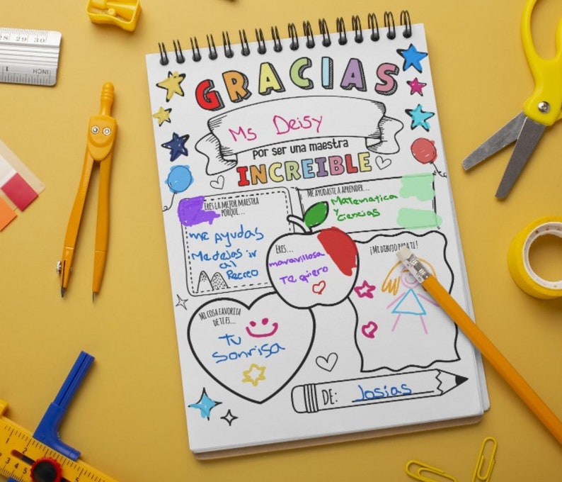 SPANISH Teacher Appreciation Printable Teacher Appreciation Week Gift ...