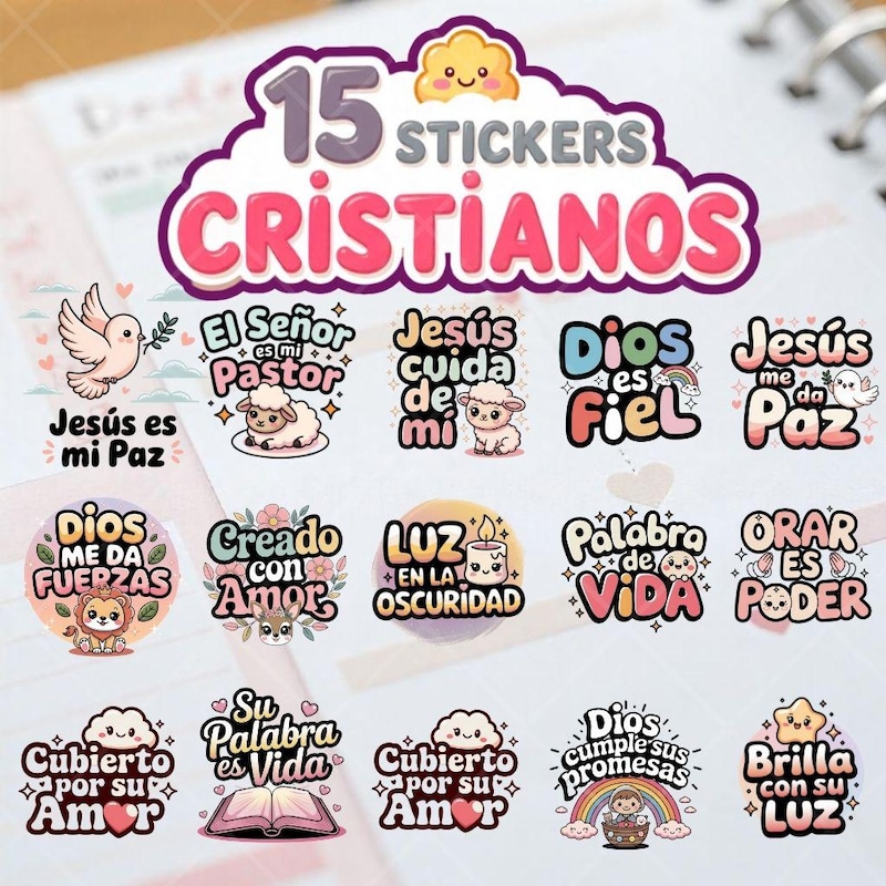 Stickers cristianos en español - Etsy España