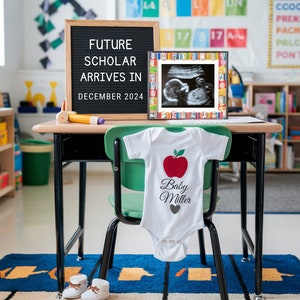 Teacher Pregnancy Announcement: Gender Neutral Social Media Reveal (PDF ...