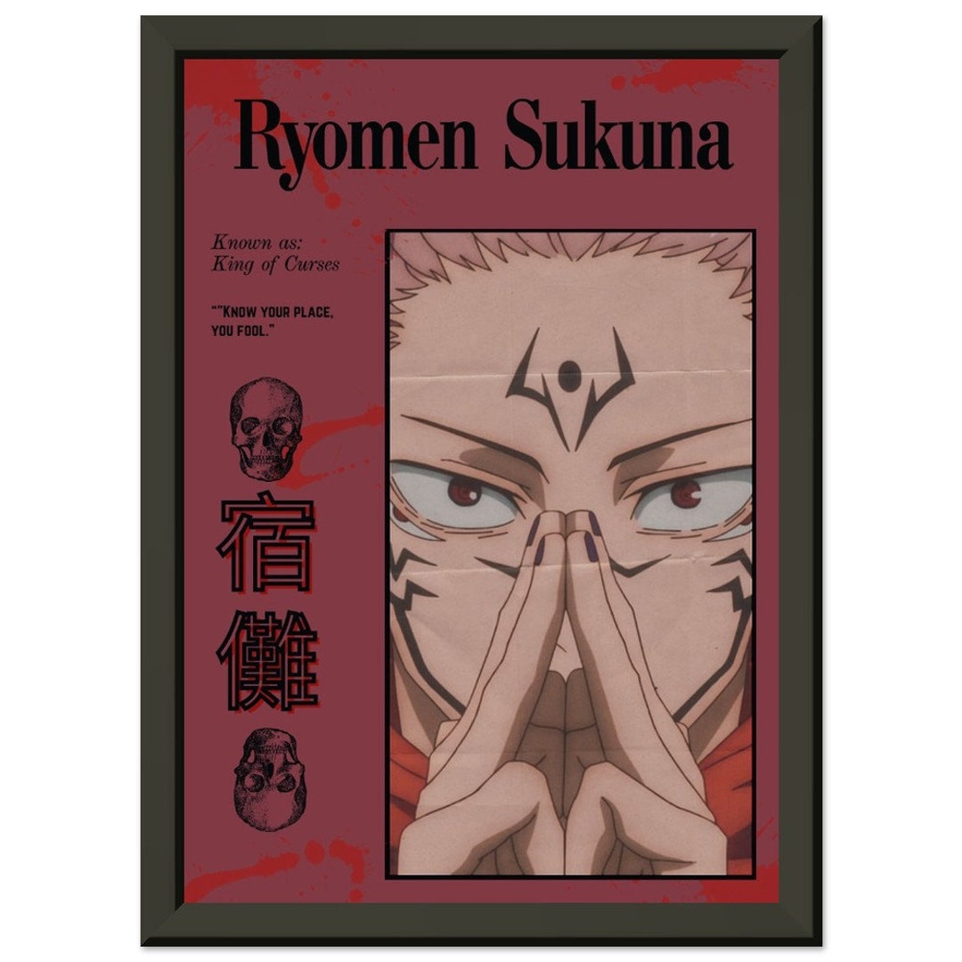 Sukuna Framed Poster - Etsy