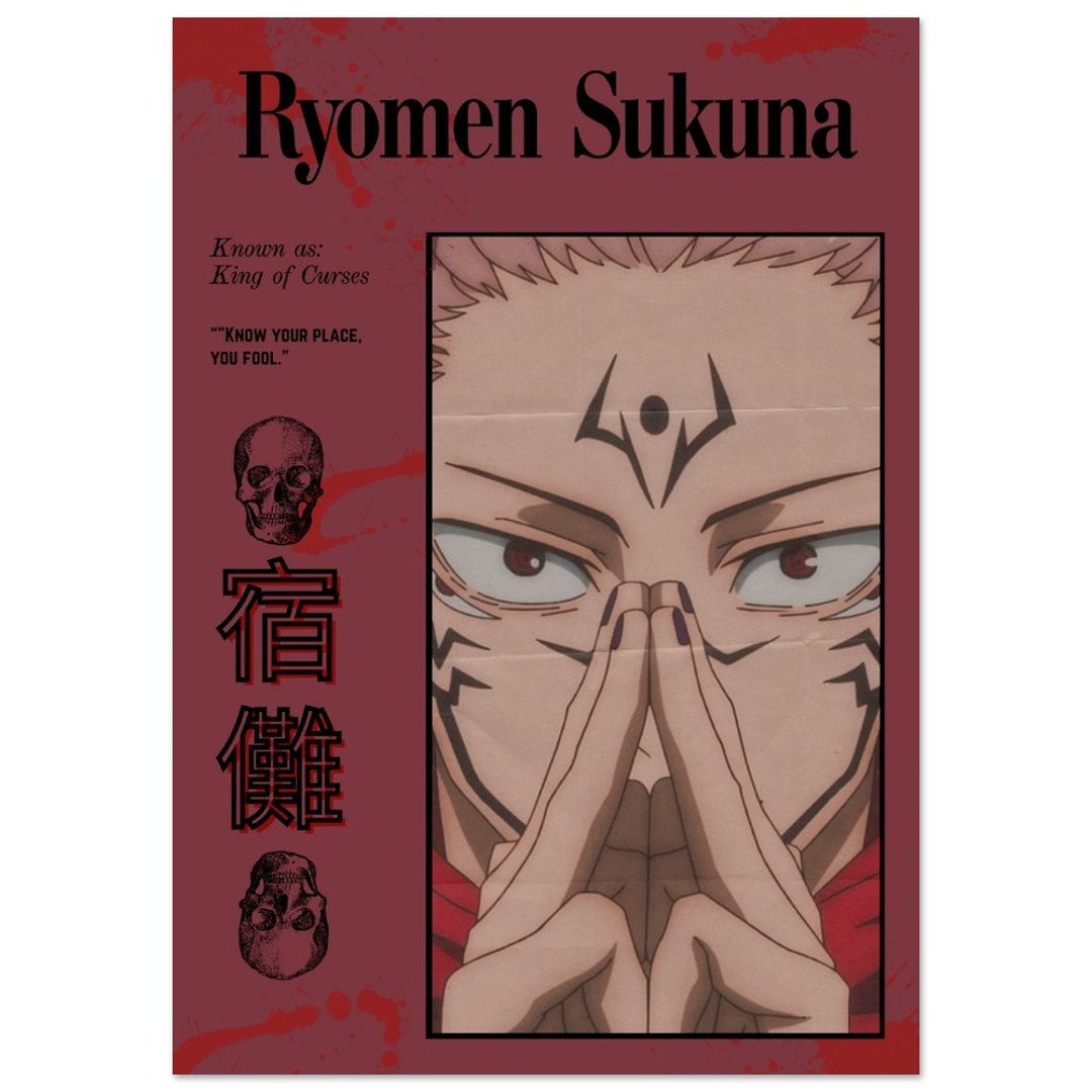 Sukuna Poster museum Quality Paper - Etsy