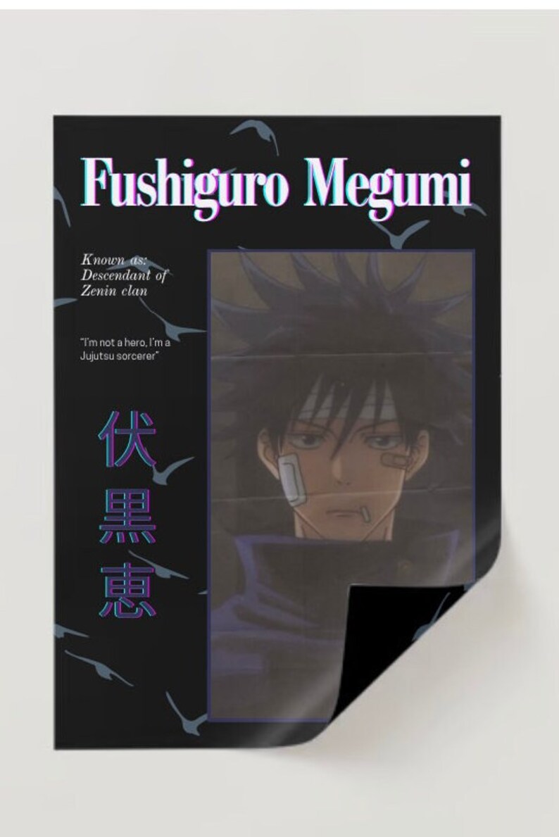 Megumi Printable Poster digital - Etsy