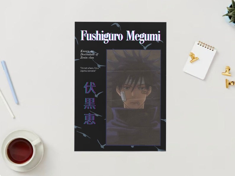 Megumi Printable Poster digital - Etsy