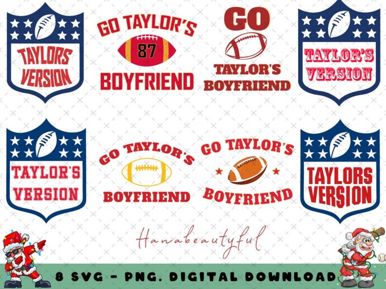 Go Taylor's Boyfriend PNG, SVG Bundle 8 Designs, Taylor Version SVG ...