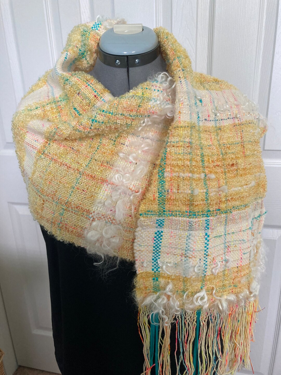 Gold Scarf With Sheep Locks - Etsy