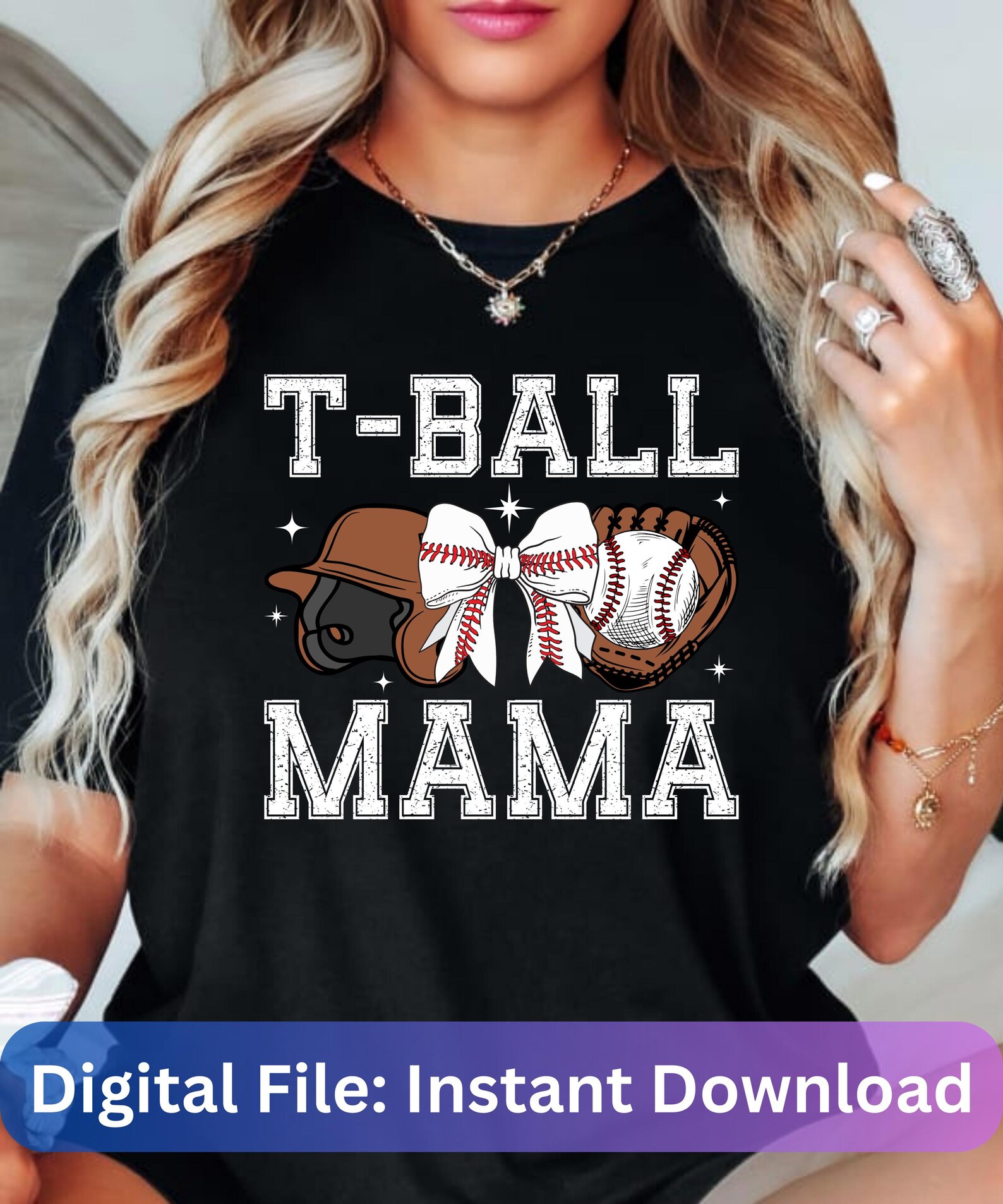 Retro T-ball Mama Design: PNG SVG Files (digital Download) - Etsy