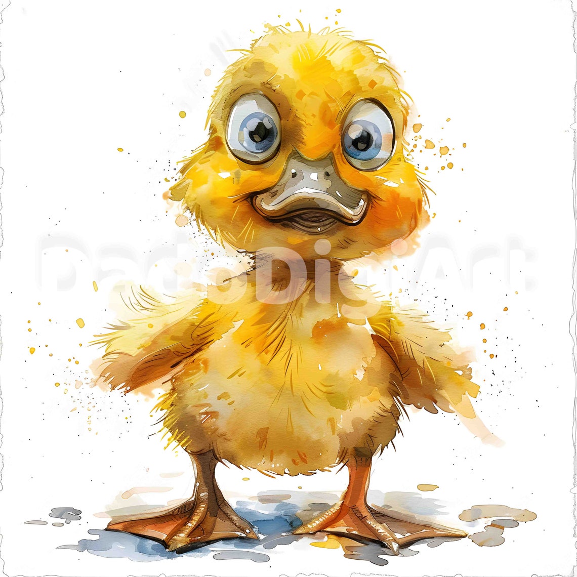 11 Funny Whimsical Duck Clipart Printable, Watercolor, High Quality ...
