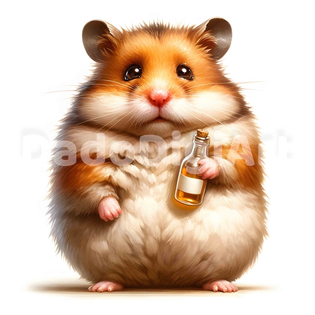 Drunk Hamster Clipart - Flag, Printable, Watercolor, High Quality JPG ...