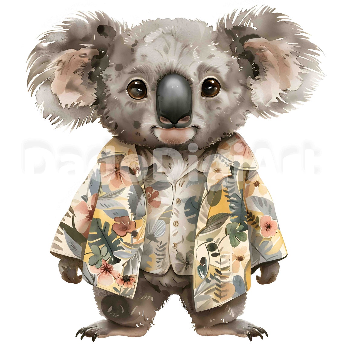 10 Funny Quirky Koalas Clipart - Printable, Watercolor, High Quality ...
