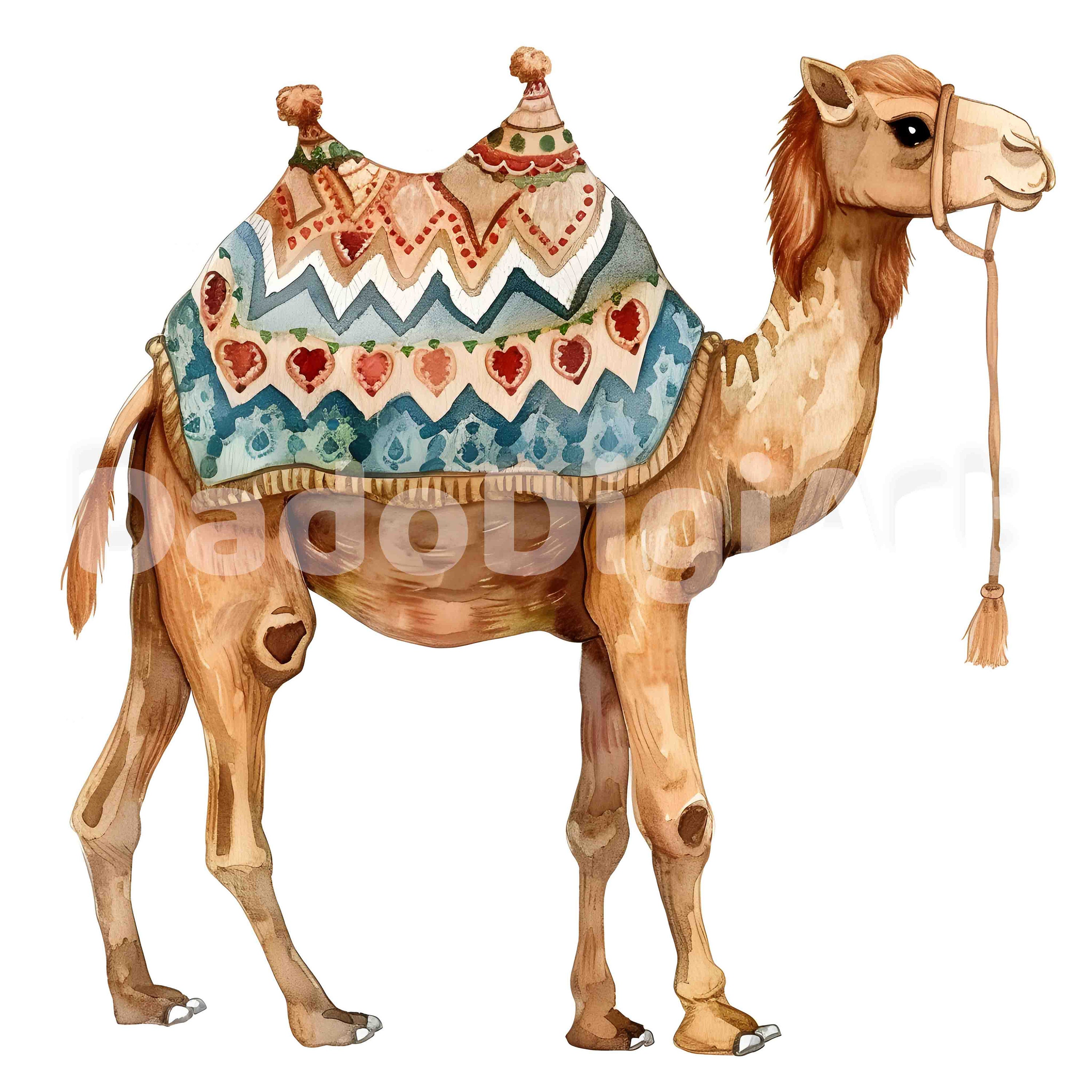 17 Funny Whimsical Camel Clipart - Printable, Watercolor, High Quality ...