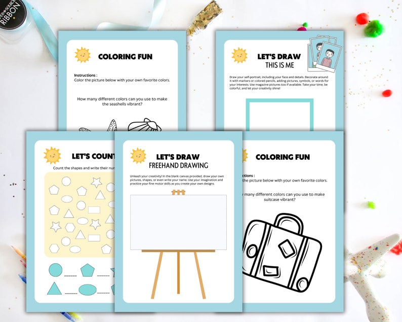 Printable Kids Activity Book, Educational Children's Activities, Fun ...