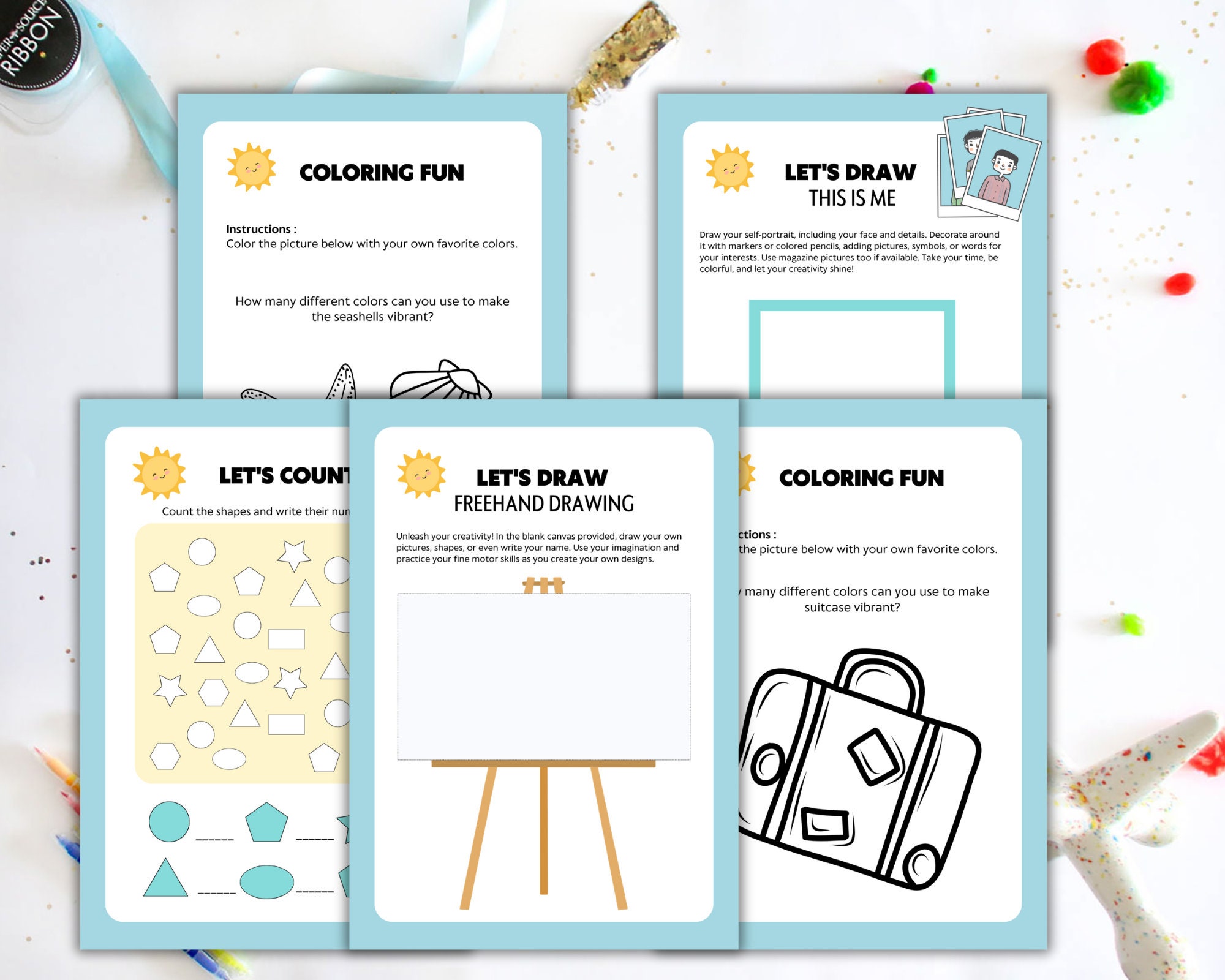 Printable Kids Activity Book, Educational Children's Activities, Fun ...