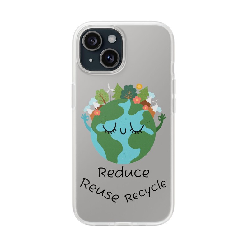 Reduce Reuse Recycle Earth Flexi Phone Case - Etsy Australia