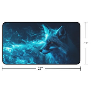 Fox Desk Mat, Aesthetic Office Decor, Gaming Mousepad - Etsy