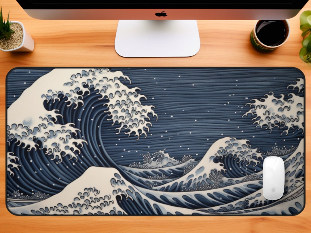 Great Wave Mouse Pad, Hokusai Art, the Great Wave off Kanagawa, Art ...