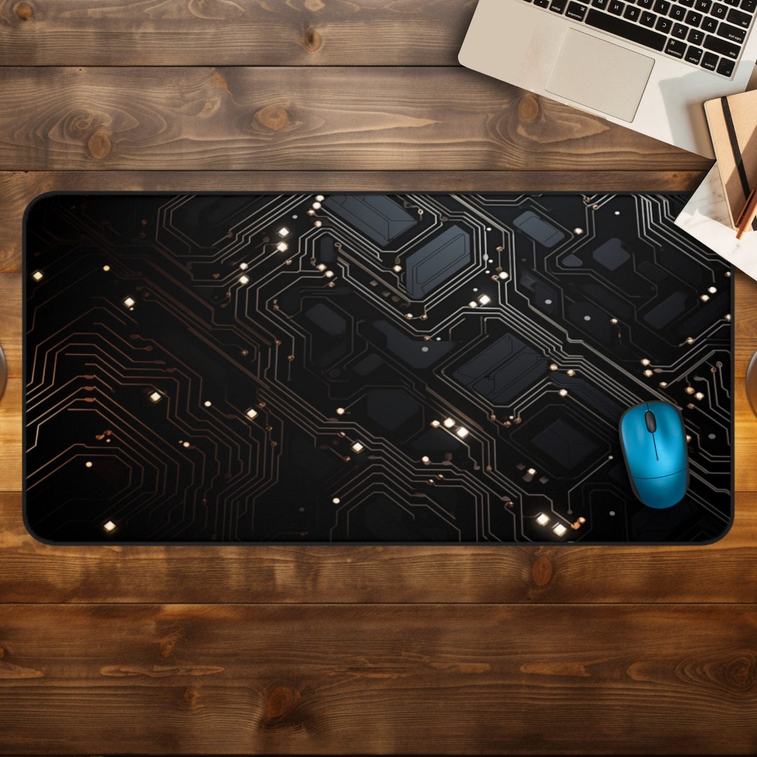 Artisan Gothic Circuit Desk Mat, Large Mousepad, Extended Mouse Pad ...