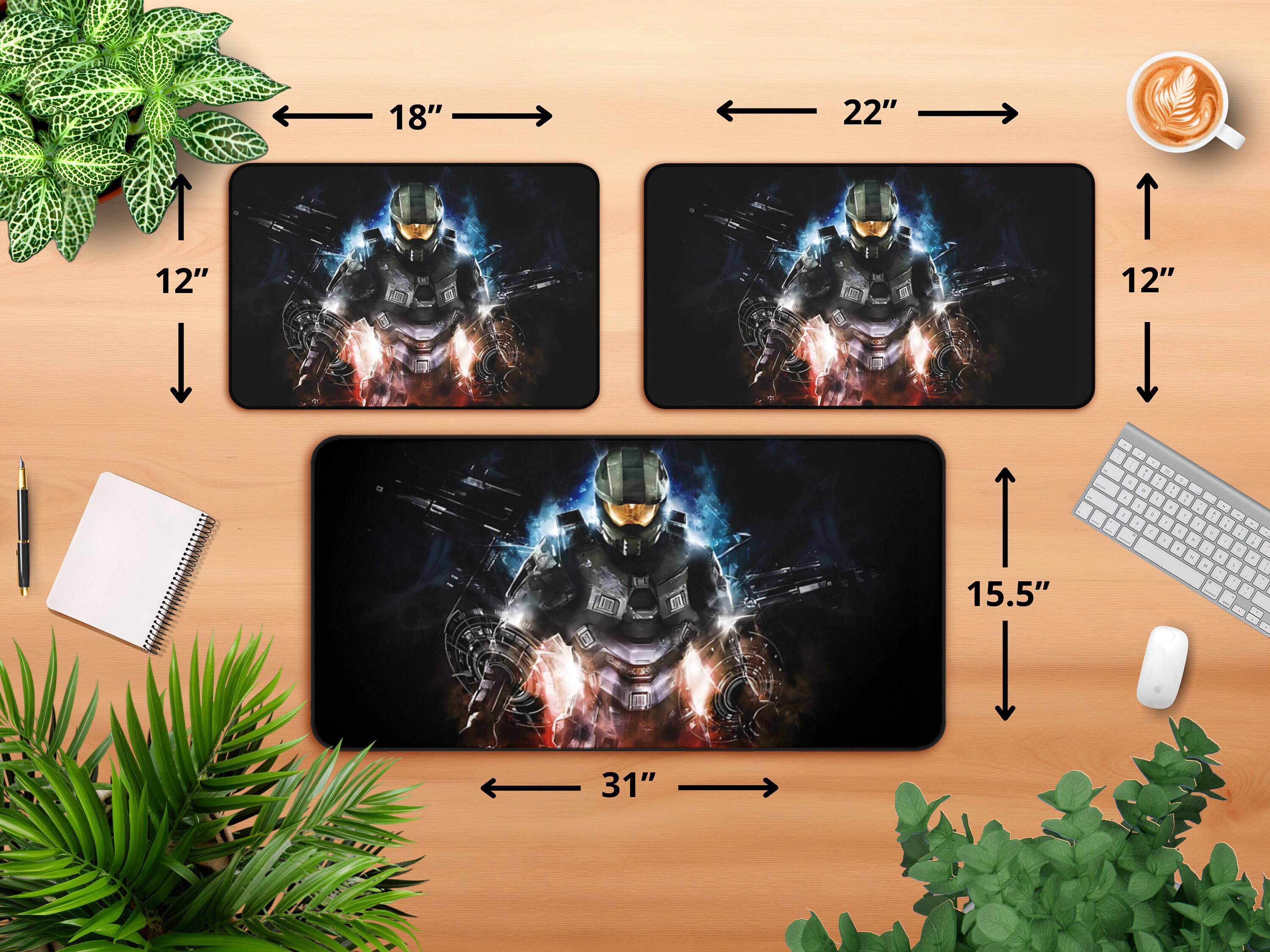 Cool Master Chief Wallpaper Style Mouse Pad - Etsy