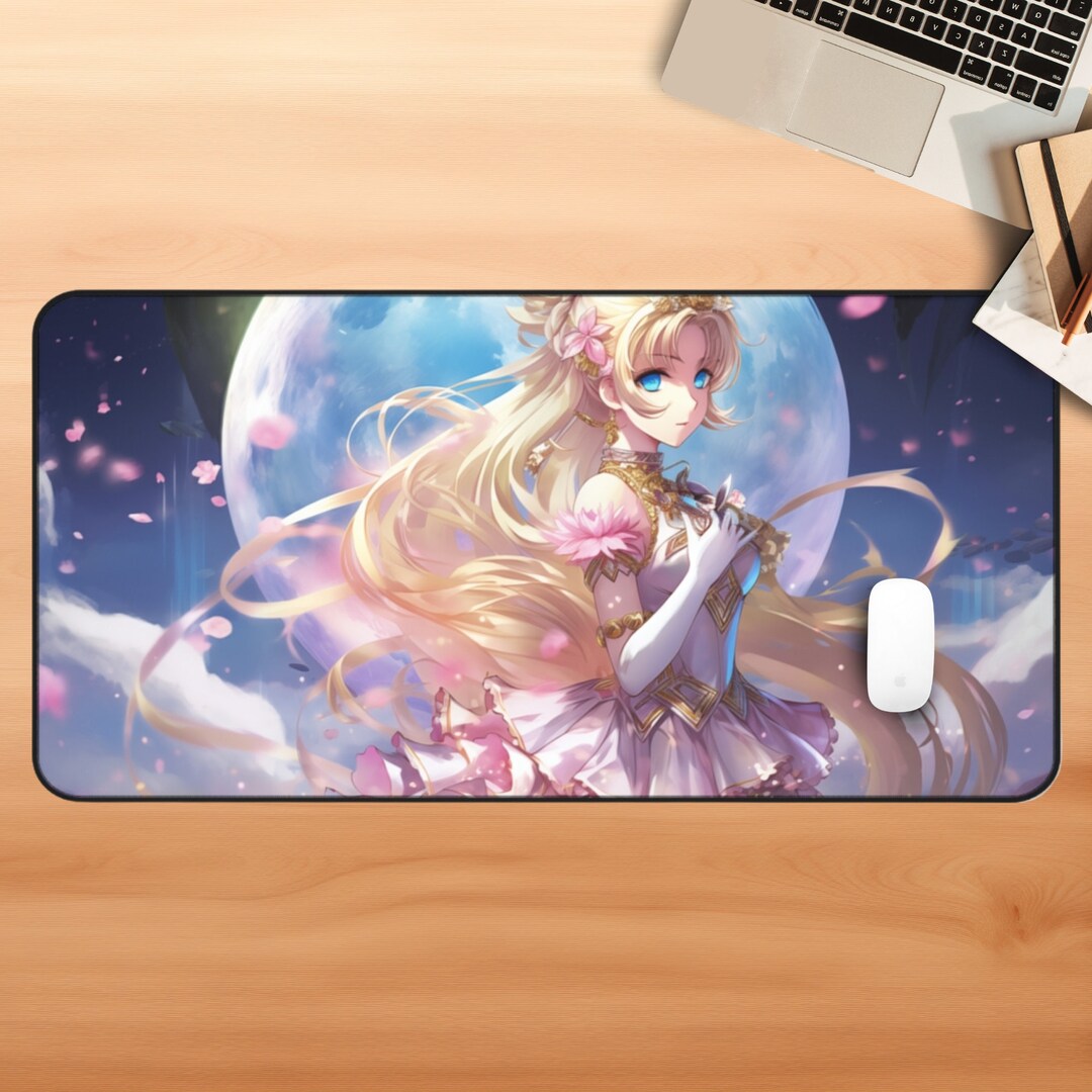 Anime Mouse Pad, Anime Girl Desk Mat, Gamer Girl Desk Pad, Anime Mouse ...