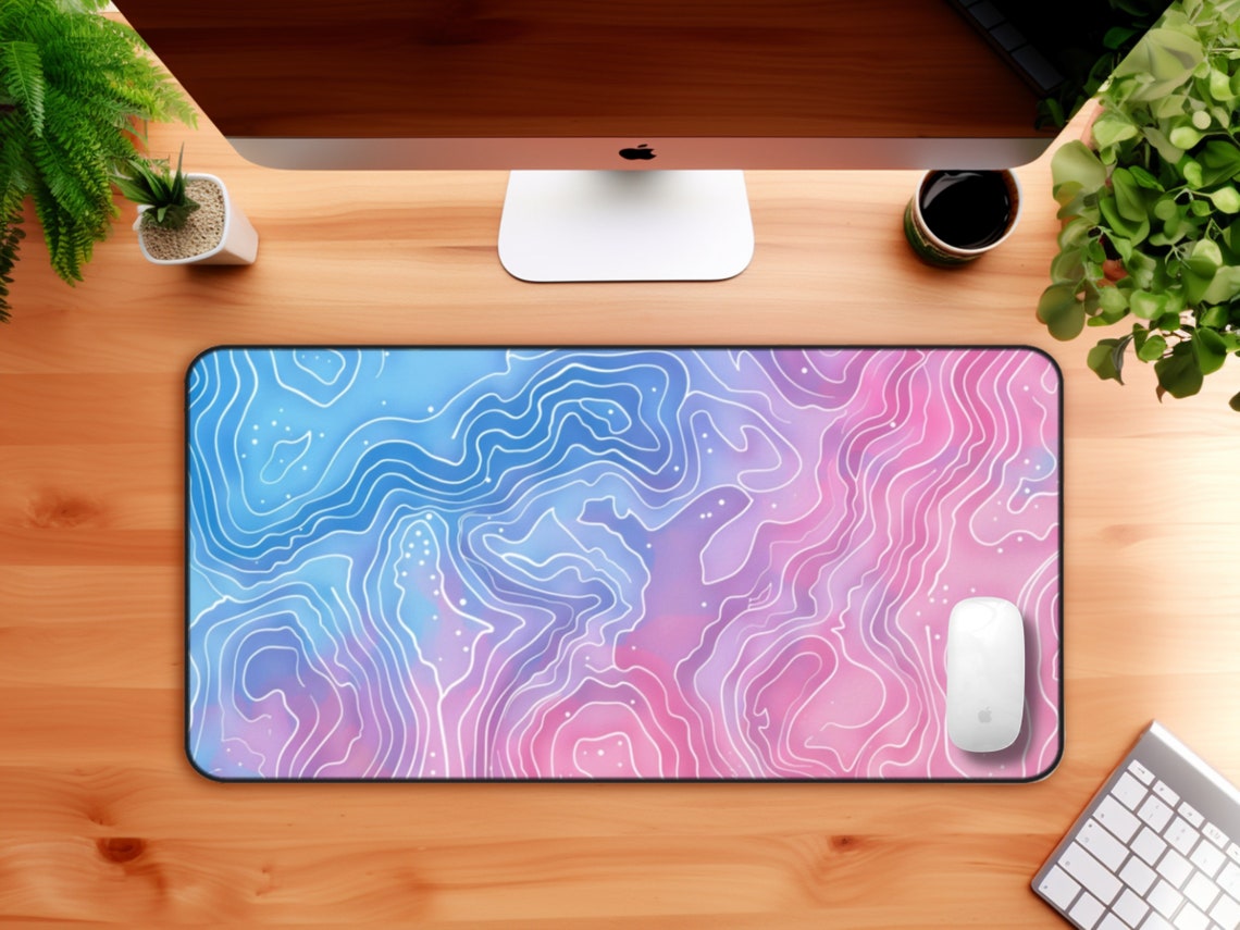 Pastel Pink and Blue Gradient Background Creating an Abstract Pattern ...