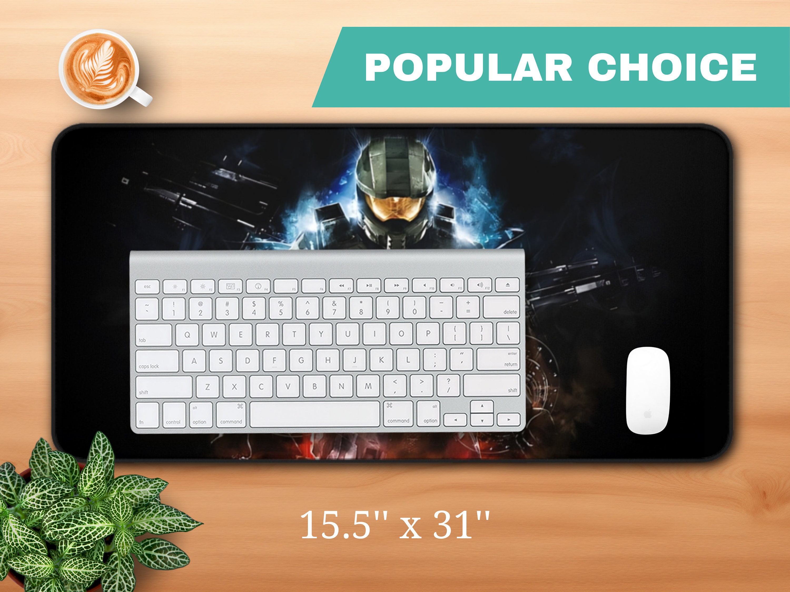 Cool Master Chief Wallpaper Style Mouse Pad - Etsy