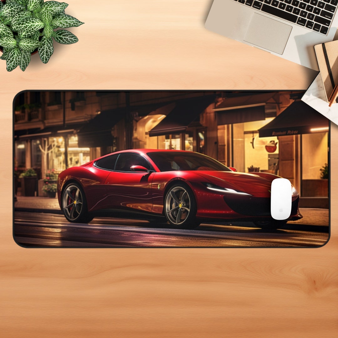 Aesthetic Car Gaming Mouse Pad Supercar Gaming Desk Mat Car Large Desk ...