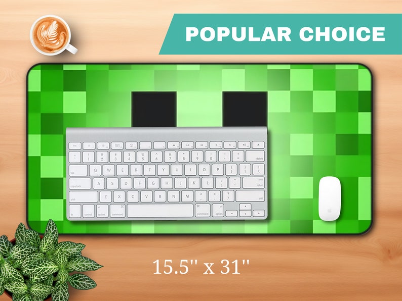 Iconic Creeper Head Texture Mouse Pad - Etsy