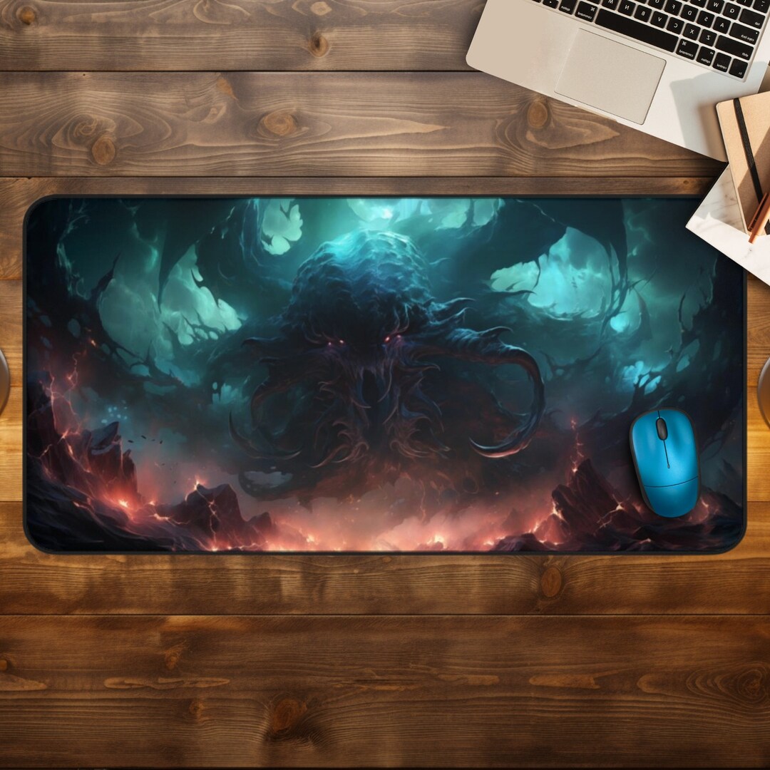 Astounding Kraken Desk Mat, Ocean Lovers Gift, Nautical Mouse Pad ...