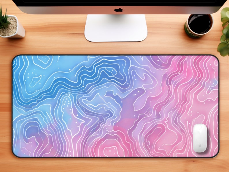 Pastel Pink and Blue Gradient Background Creating an Abstract Pattern ...