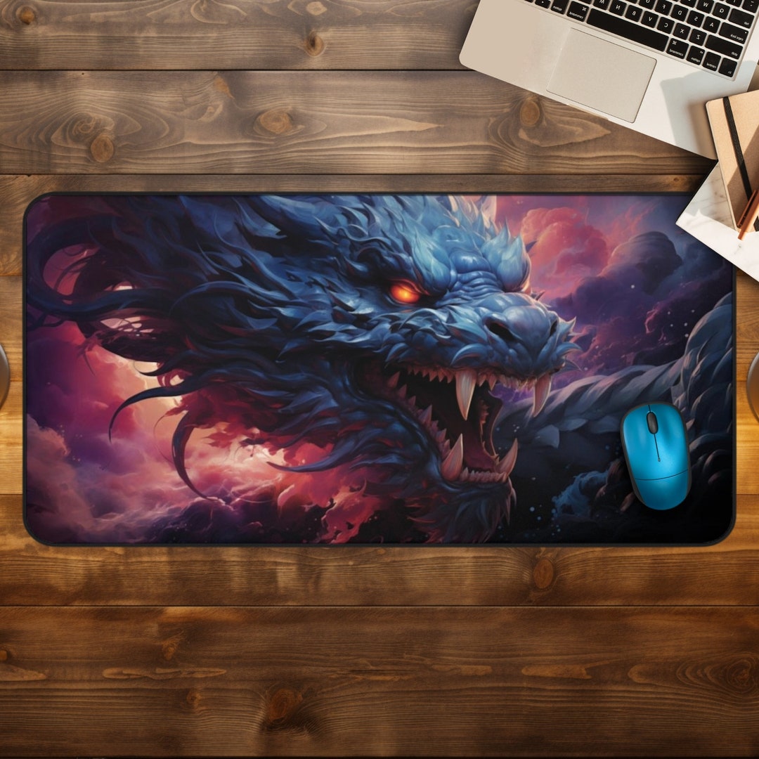 Dragon Gaming Mouse Pad Desk Decor Fantasy, Gift for Gamers, Universe ...