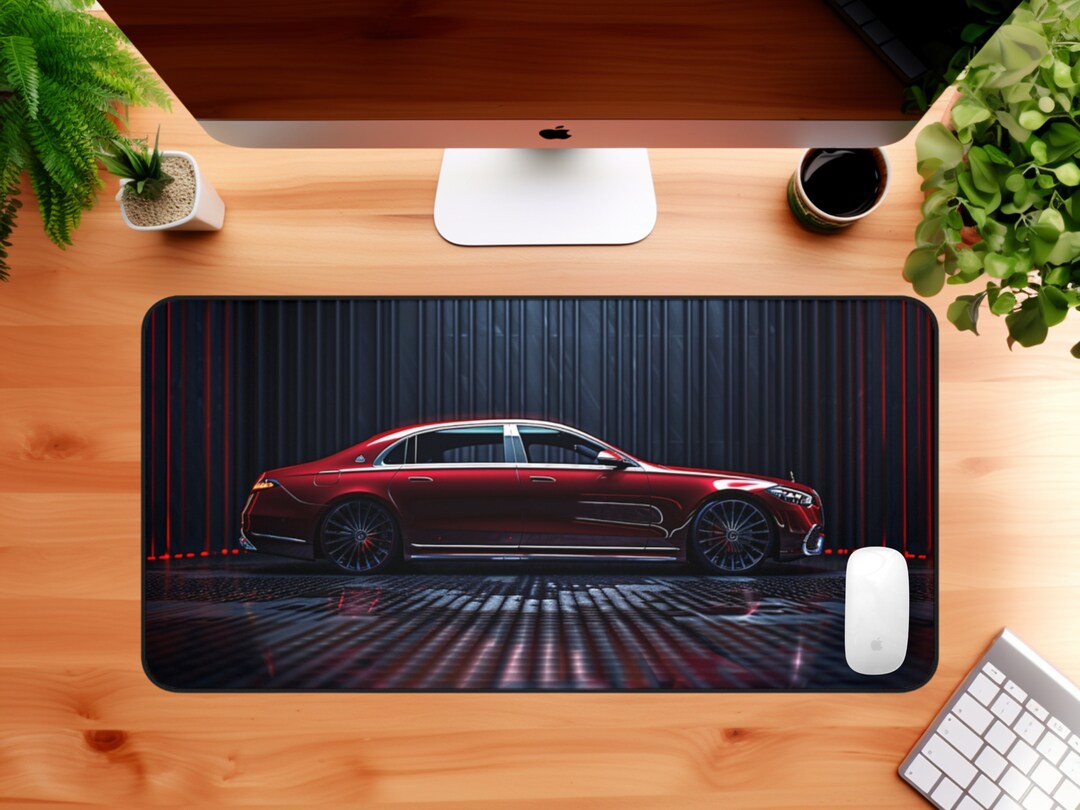 Red Mercedes Maybach Wallpaper Style Desk Mat - Etsy