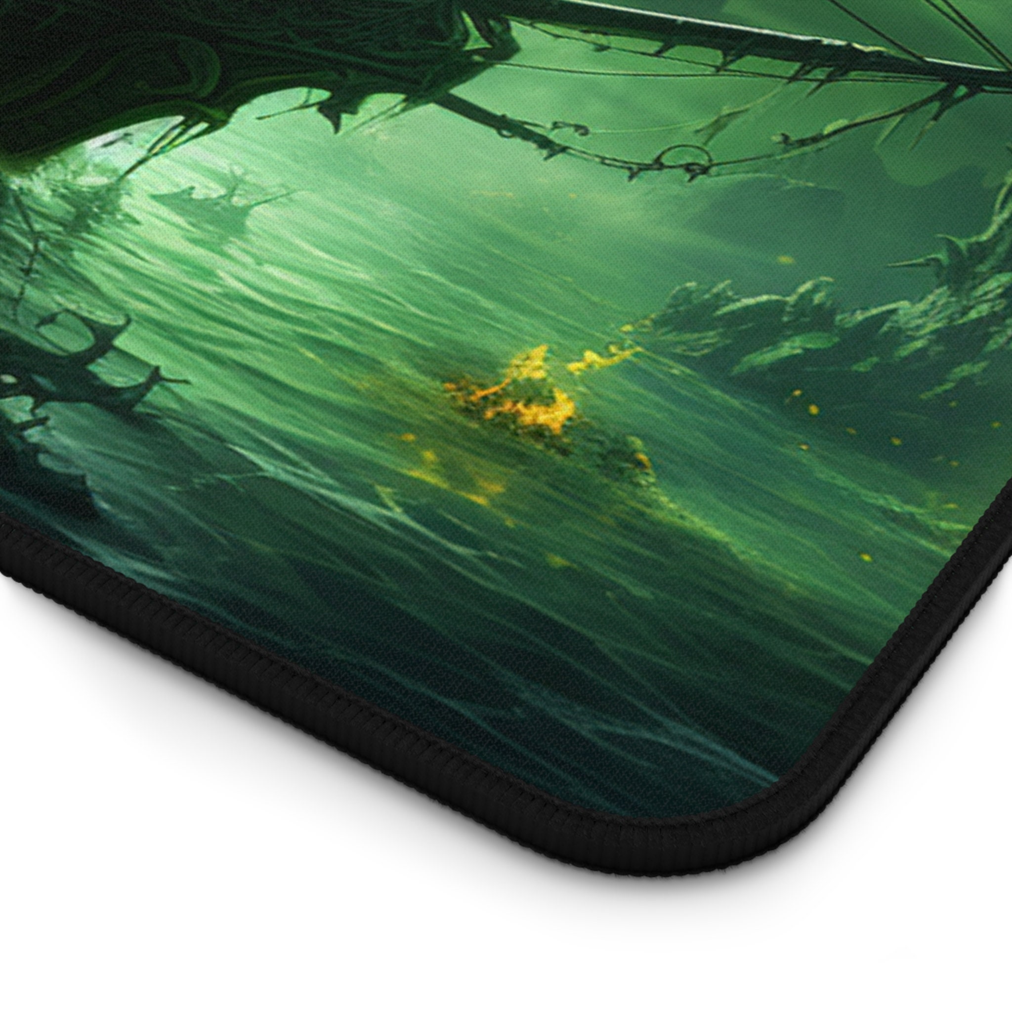 Macabre Scary Pirate Ship Desk Mat, Edgar Allan Poe Inspired Desk Pad ...