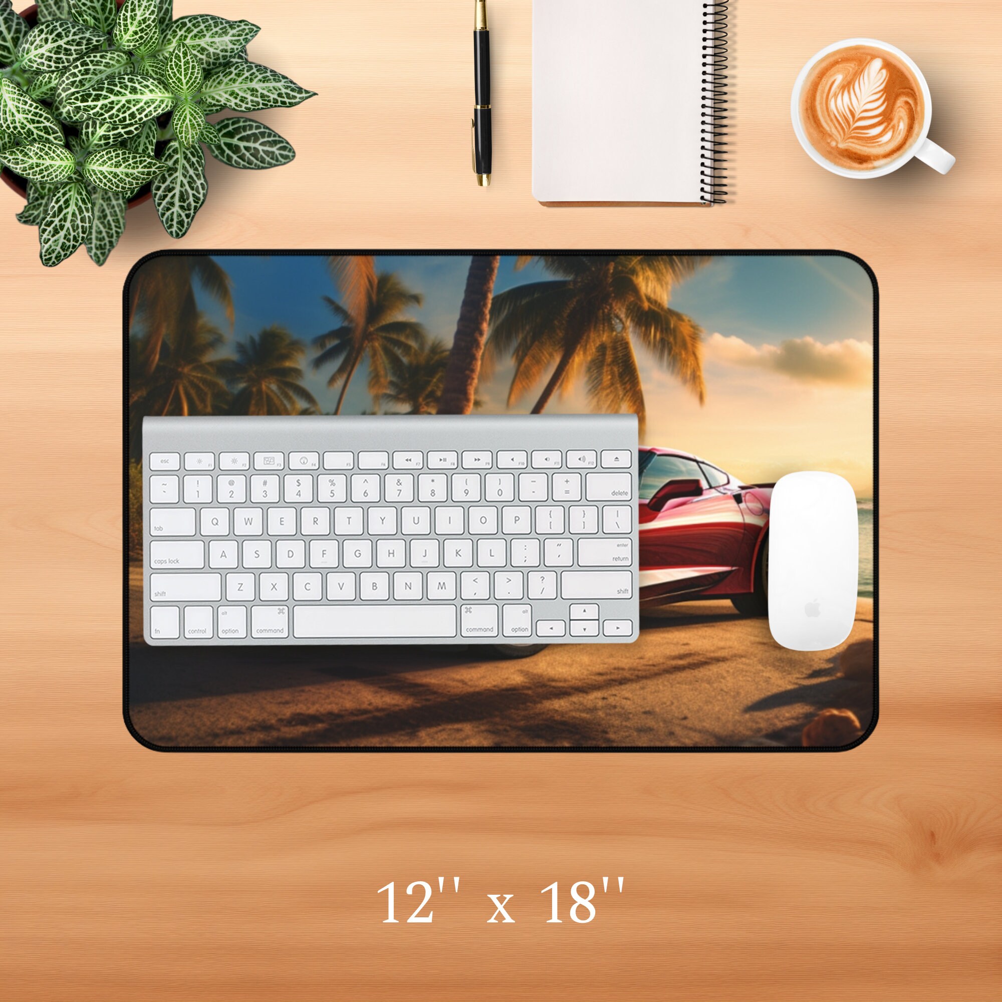 Corvette Desk Mat Racecar Perfect Design Car Desk Mat Car Desk Mat ...