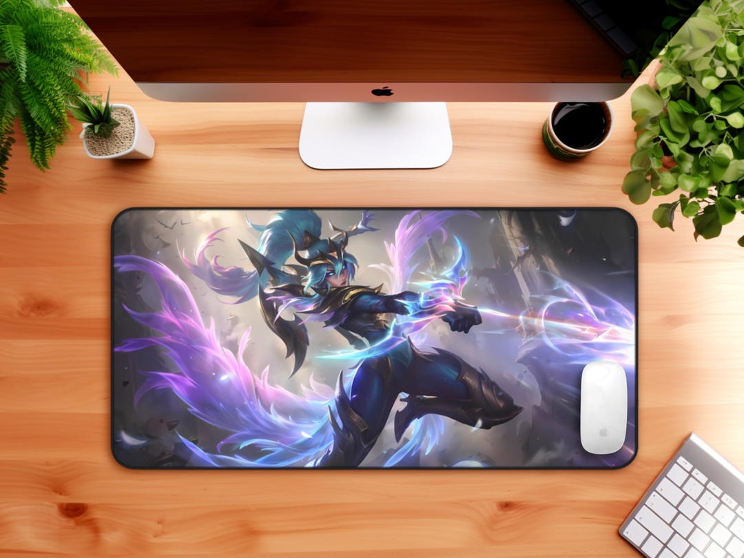 Dawnbringer Vayne Desk Mat, LOL Mouse Pad, Gaming Accessories, Video ...