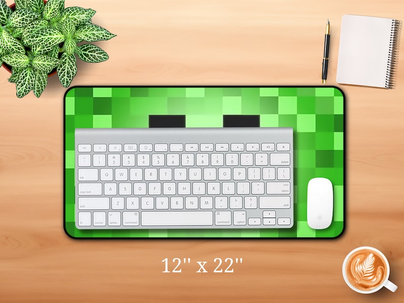 Iconic Creeper Head Texture Mouse Pad - Etsy