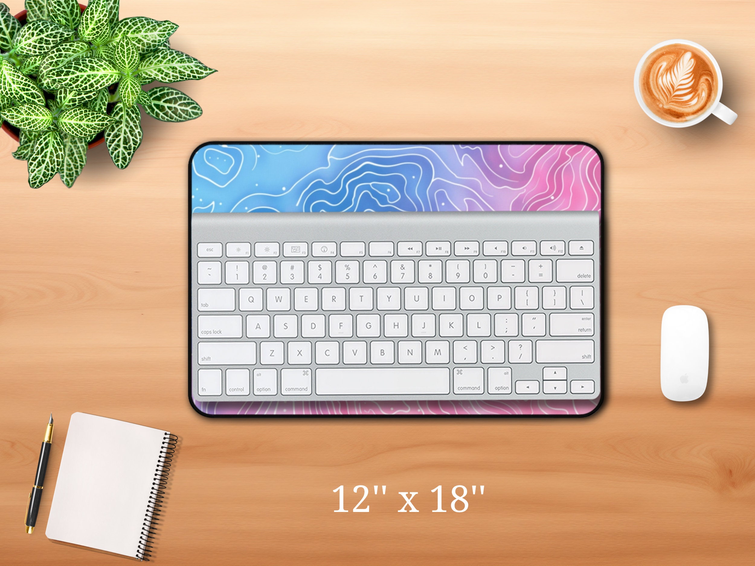 Pastel Pink and Blue Gradient Background Creating an Abstract Pattern ...