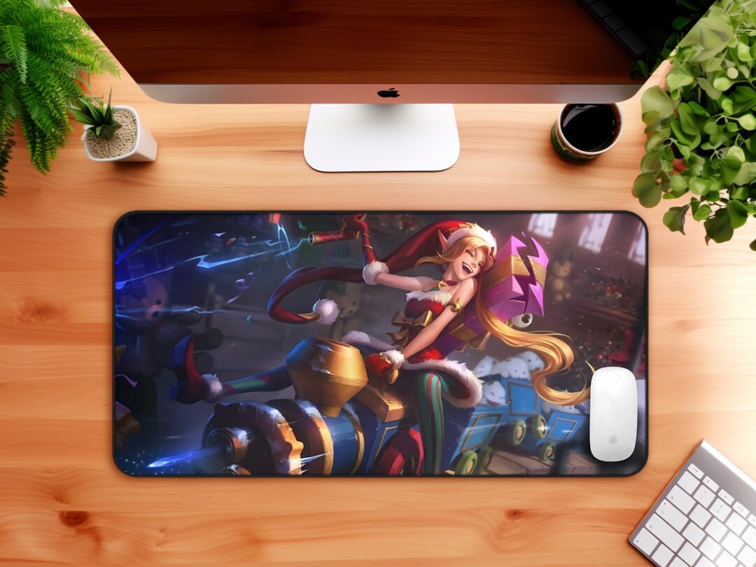 Ambitious Elf Jinx Desk Mat, LOL Mouse Pad, Gamer Accessories, Gaming ...