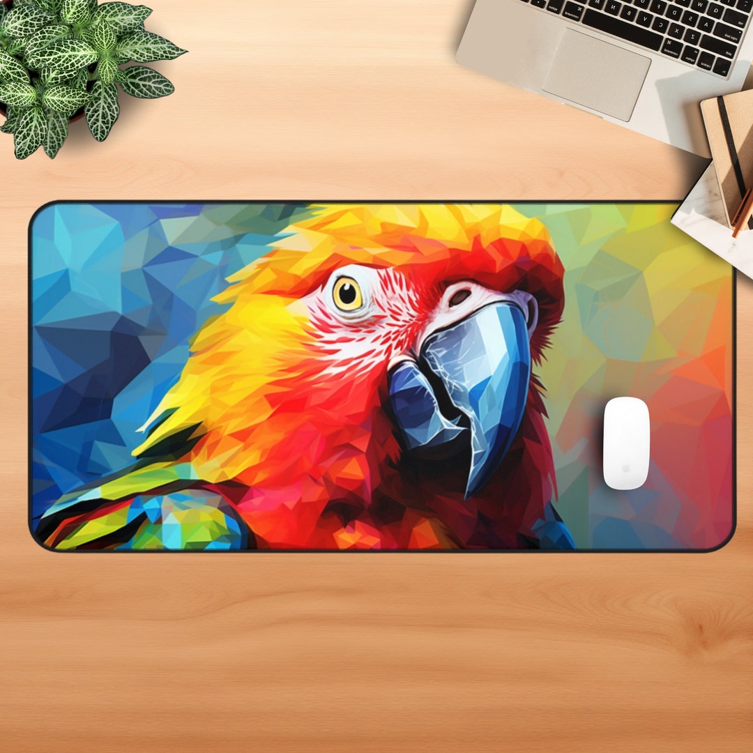 Colorful Animal Desk Mat, Large Mouse Pad, Gaming Desk Pad, Artistic ...