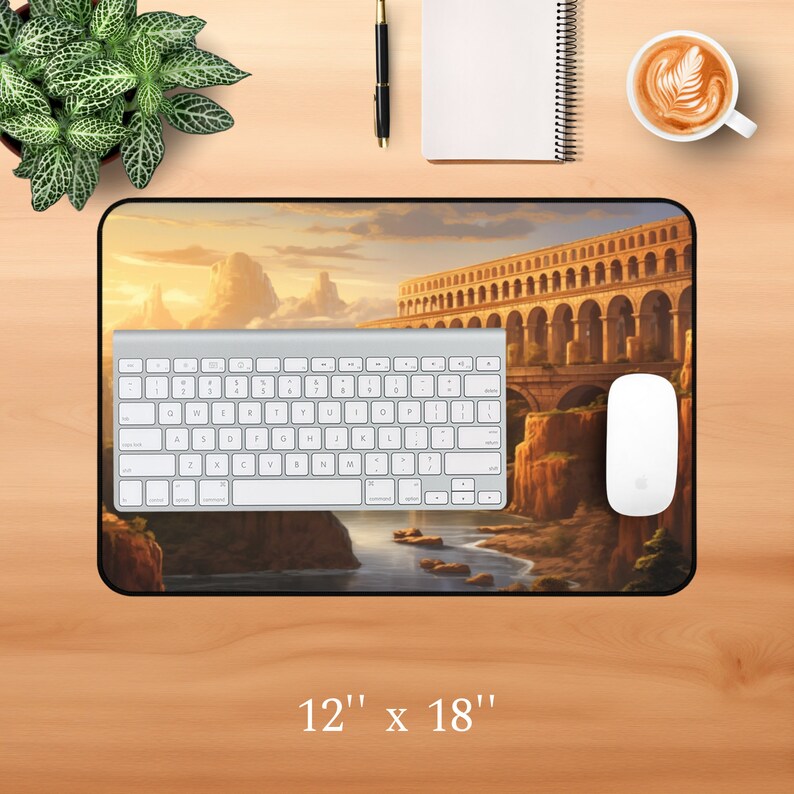Roman Creation Desk Mat, Aesthetic Mouse Pad, History Desk Mat, Rome ...