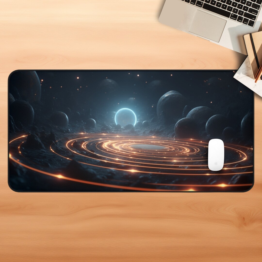 Space Desk Mat, Science Mousepad, Futuristic Mouse Pad, Video Game ...