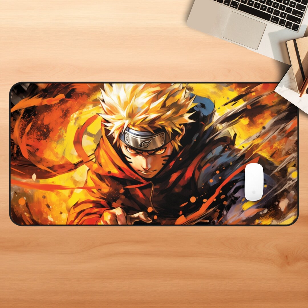 Epic Naruto Desk Mat, Anime Desk Mat, Anime Mouse Pad, Manga Desk Mat ...