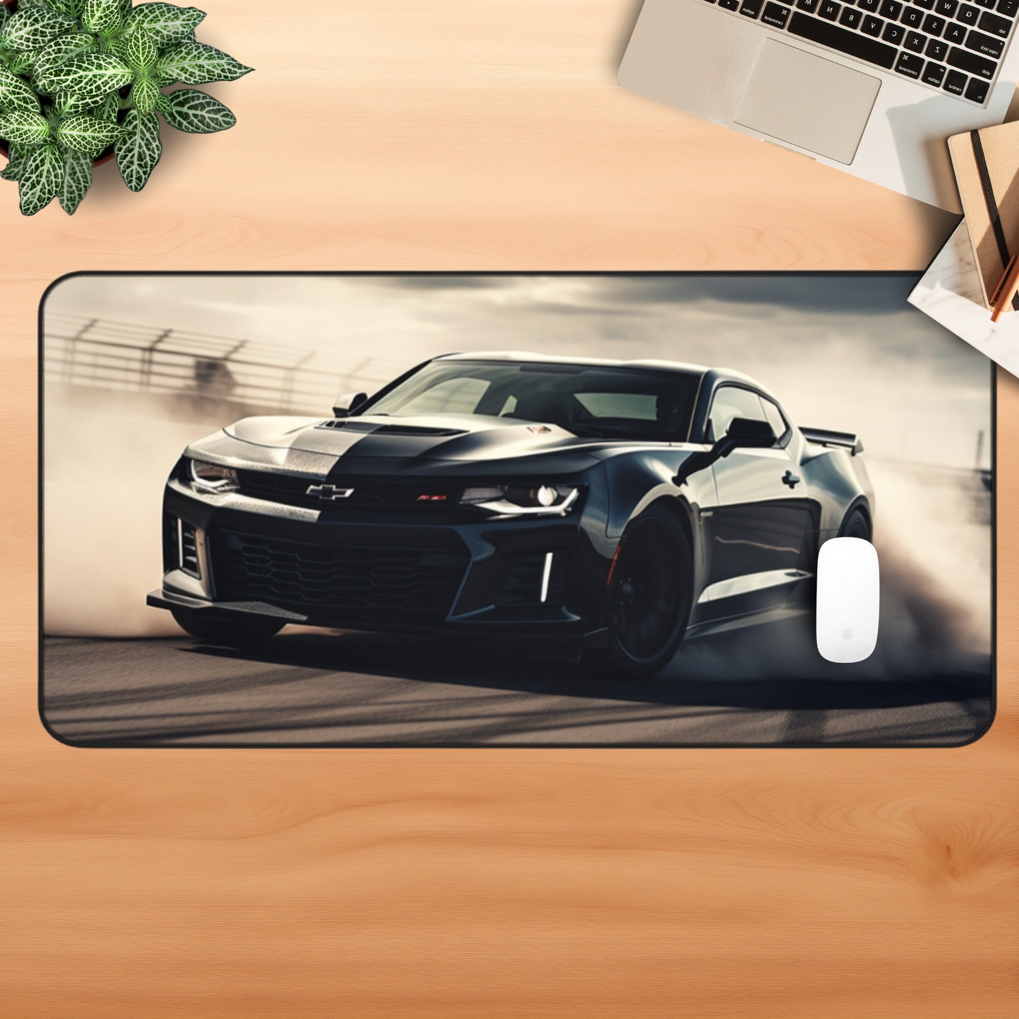 Race Car Desk Mat Car Computer Desk Mat Camaro Gaming Desk Mat Racing ...