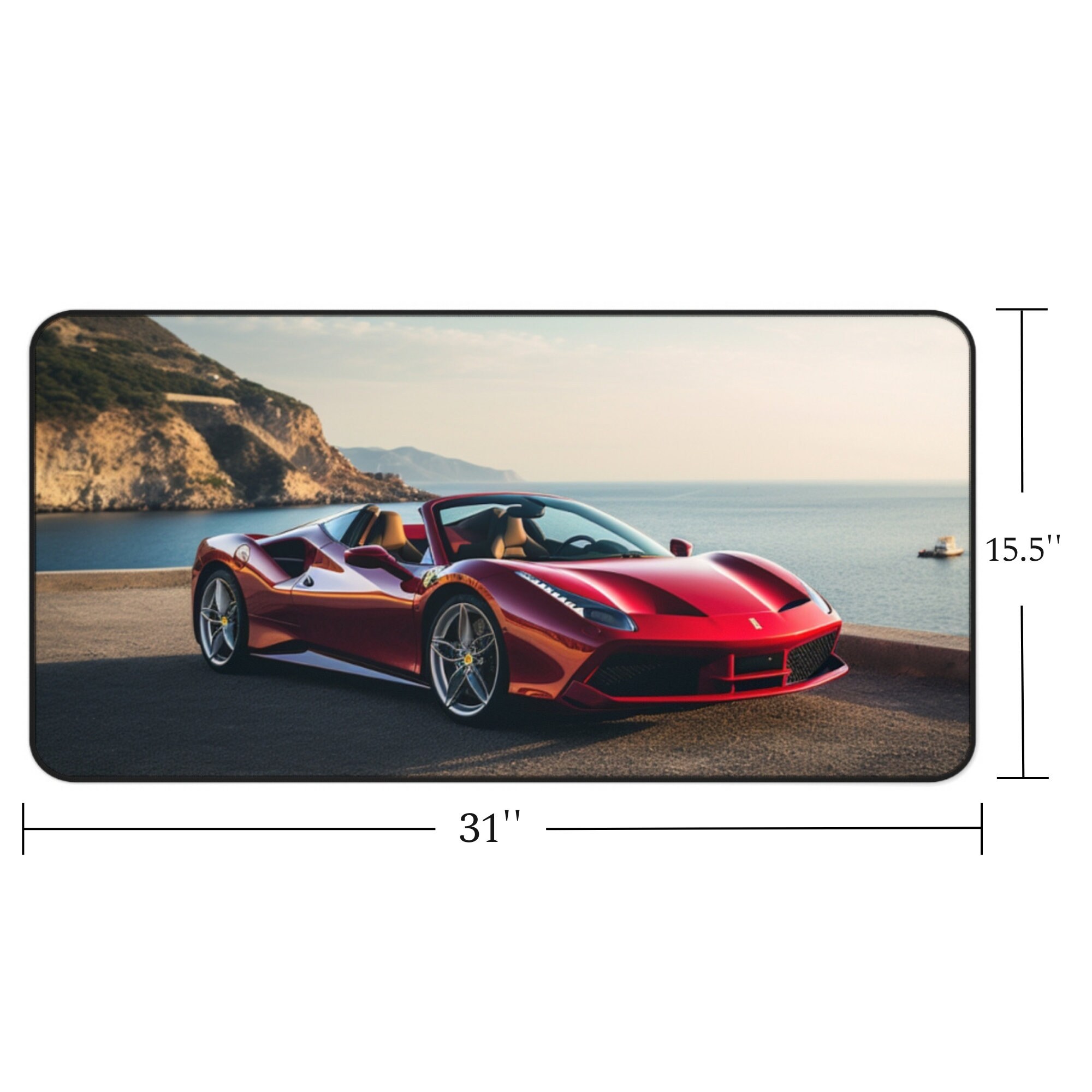 Ferrari Gaming Mouse Pad Supercar Desk Mat Car Large Desk Pad Extend ...