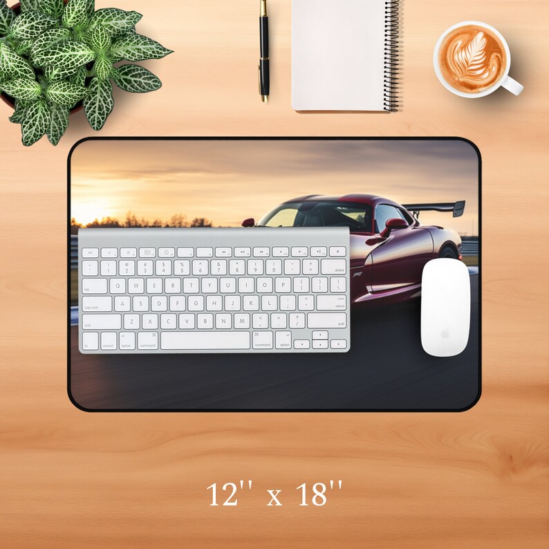 Dodge Viper Desk Mat Mousepad Sports Car Desk Mat Car Laptop Mat Video ...
