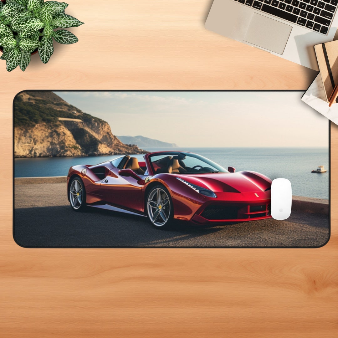 Ferrari Gaming Mouse Pad Supercar Desk Mat Car Large Desk Pad Extend ...