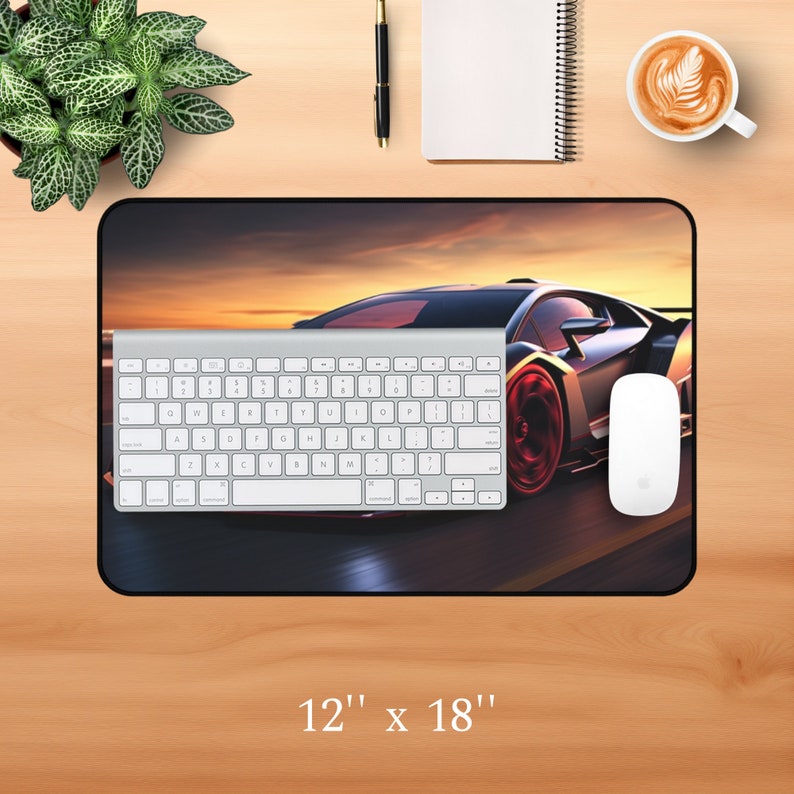 Lamborghini Gaming Desk Mat: Race Car Computer Desk Pad - Etsy