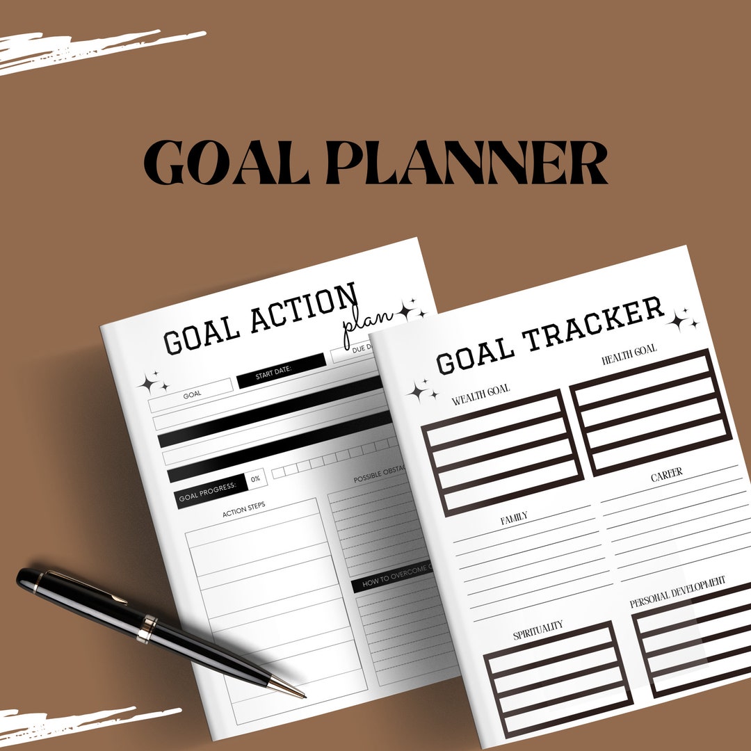 2024 Goal Setting Planner Kit, Daily, Monthly & Yearly Goals Tracker ...